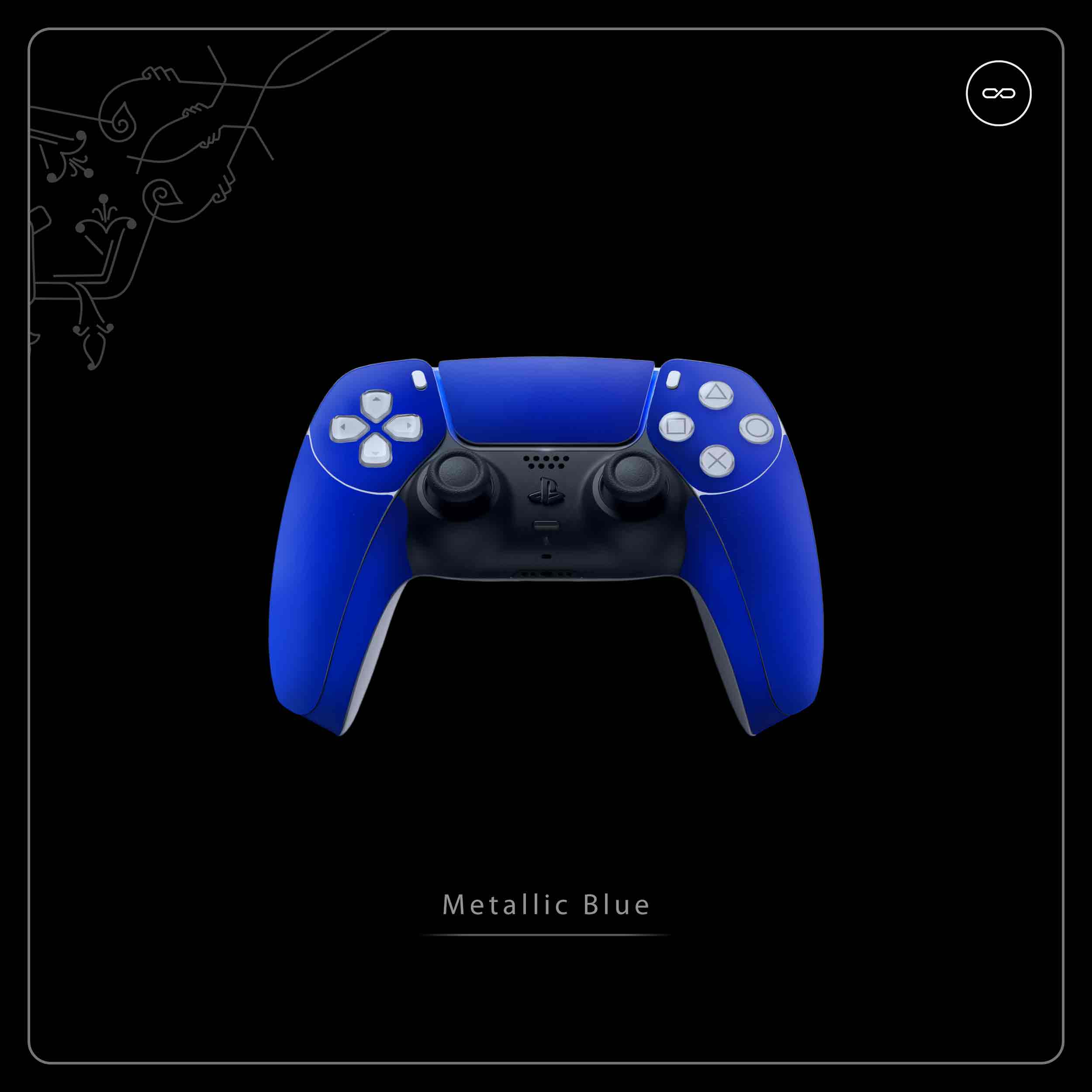 PS5 Controller : PS5 Controller-Metallic Blue
